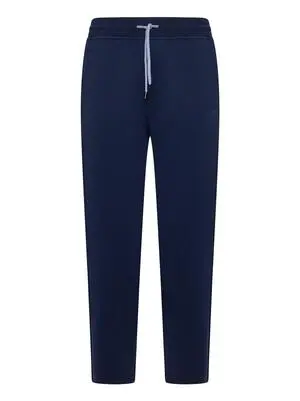 Brunello Cucinelli Cobalt Cotton Cashmere Trousers - Multicolor