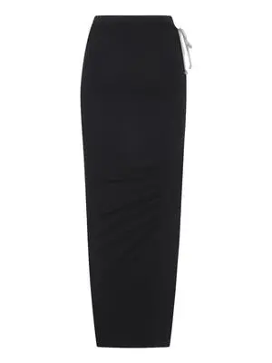 Rick Owens Cotton Long Skirt - Multicolor