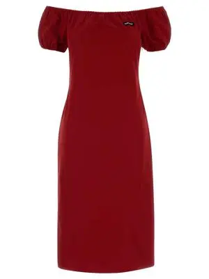 Miu Miu Cotton Poplin Dress - Red