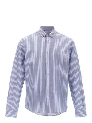 Valentino Garavani Striped Shirt - Blue