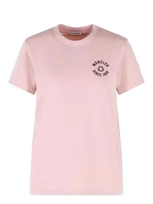 Moncler MONCLER Logo Cotton T-Shirt Multicolor