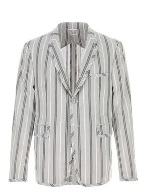 Thom Browne Embroidered Cotton Blazer - Multicolor