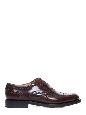 Church's Classic Lace-up Leather Wingtip Derbies - Brown
