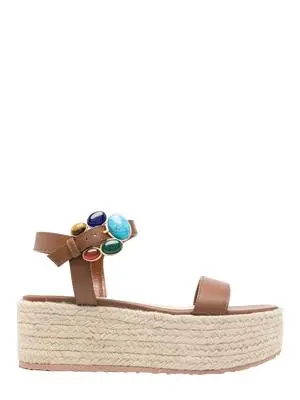 GIANVITO ROSSI Gianvito Rossi Platform Sandals With Buckle-Fastening Ankle Strap Multicolor