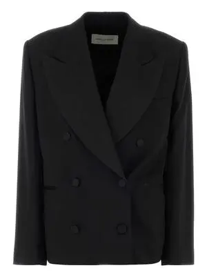 Dries Van Noten Wool Blend Bosea Blazer - Black