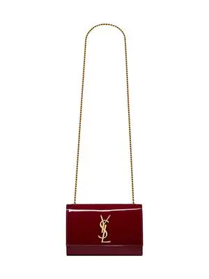 SAINT LAURENT Saint Laurent Kate Patent Leather Crossbody Bag