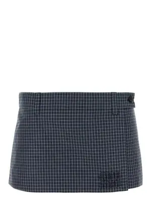 Miu Miu Embroidered Nylon Blend Pant-skirt - Multicolor