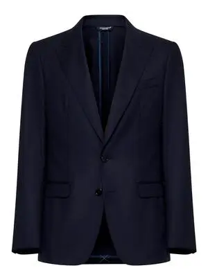 Dolce & Gabbana Wool Single-breasted Blazer - Multicolor