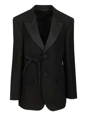 Balenciaga Wrap Tuxedo Jacket - Black