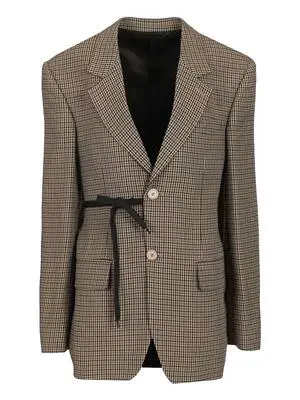 Balenciaga BALENCIAGA Tailored Wrap Jacket Brown