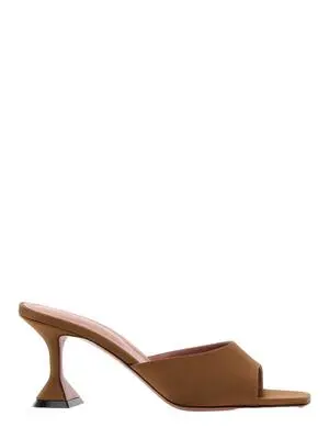 Amina Muaddi Satin Lupita Mules - Brown