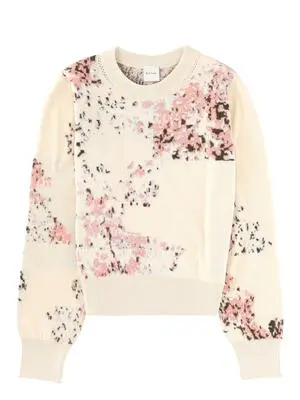 Paul Smith Crew Neck Floral Print Sweater - Multicolor