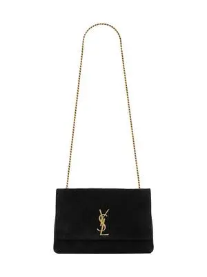 Saint Laurent SAINT LAURENT Kate Suede Leather Medium Shoulder Bag Multicolor