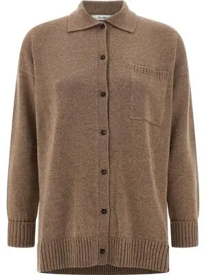 Max Mara Max Mara 'Bull' Cashmere Cardigan Brown
