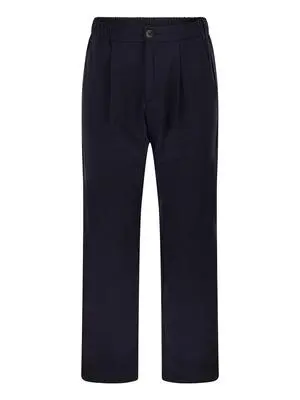 Herno Stretch Techno-nylon Jogger Trousers With Double Front Pleats - Multicolor
