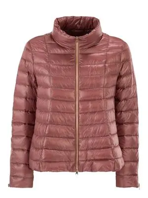 Herno Ultra-light Satin Down Jacket With Flared Back - Multicolor