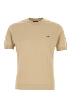 Prada PRADA Short Sleeve Sweater Brown