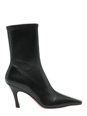 Amina Muaddi Jamie Leather Boots - Multicolor