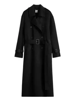 TOTEME Wool Double-breasted Coat - Multicolor