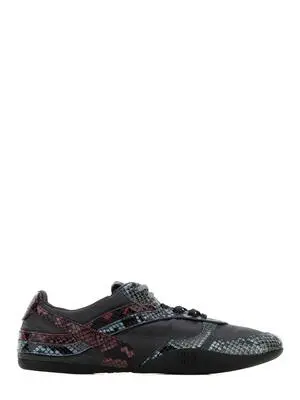 Miu Miu Fabric And Leather Sneakers - Multicolor