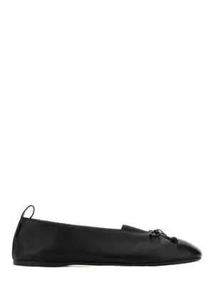 Miu Miu Nappa Leather Ballerinas - Black