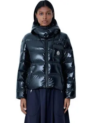 Moncler Andro Short Down Jacket With Hood - Black