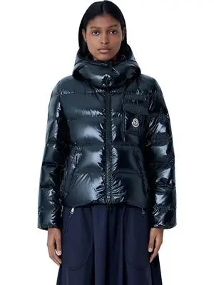 Moncler MONCLER Andro Short Down Jacket With Hood Black