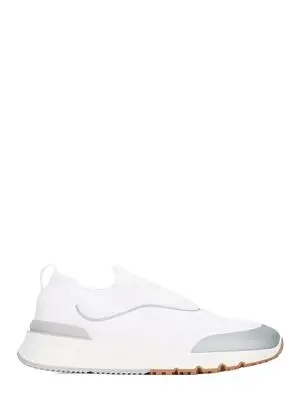 Brunello Cucinelli Lace-up Sneakers With Metal Eyelets - Multicolor