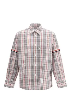 Thom Browne Thom Browne Men Check Shirt With Tartan Pattern Multicolor