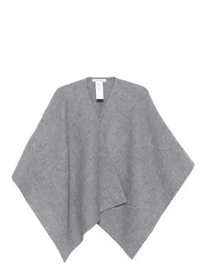Max Mara Asymmetrical Wool Cape - Multicolor