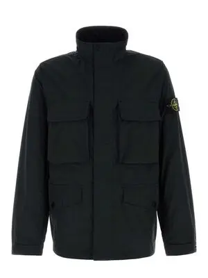Stone Island Polyester Jacket - Black