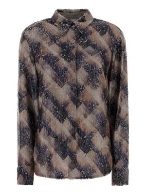 Dries Van Noten DRIES VAN NOTEN Embellished Viscose Shirt Multicolor