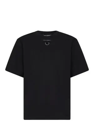Dolce & Gabbana Black Jersey Logo T-shirt - Multicolor
