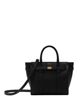 Mulberry Leather Tote Bag - Black