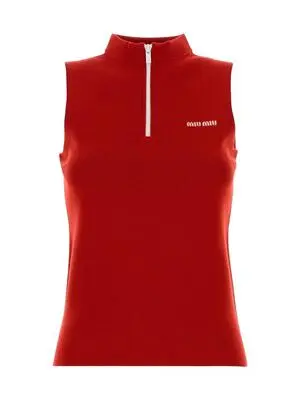 Miu Miu Wool Tank Top - Red