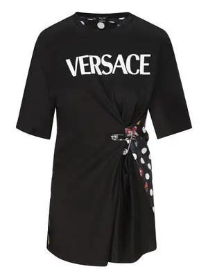 Versace Butterfly And Ladybug Print T-shirt - Black