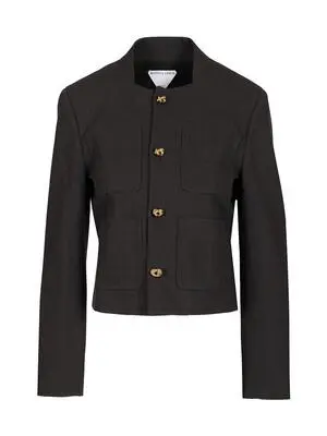 BOTTEGA VENETA Bottega Veneta Lightweight Cotton Jacket With Knot Button Fastening