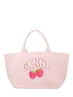 GANNI Raspberry Tote Bag - Pink