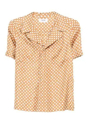 Celine Printed Silk Shirt - Multicolor