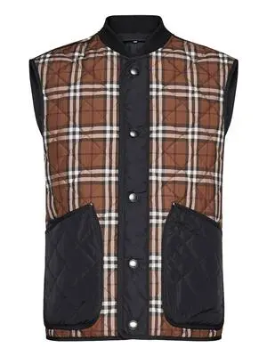Burberry Weaverton Quilted Vest Jacket - Brown