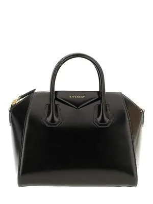 Givenchy GIVENCHY Black Calf Leather Top Handle Bag Black