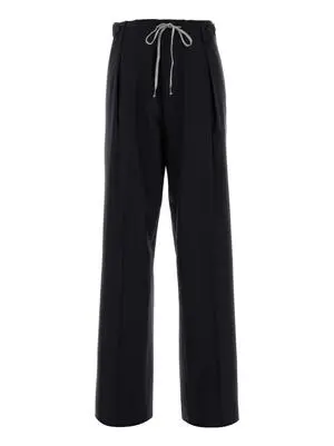 MAISON MARGIELA MAISON MARGIELA Embroidered Wool Palazzo Pants