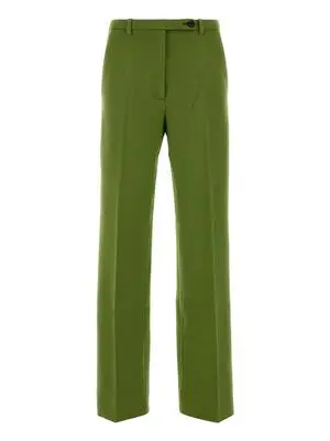 Miu Miu Stretch Viscose Blend Trousers - Green