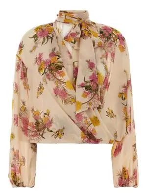 Blumarine Printed Georgette Blouse - Multicolor
