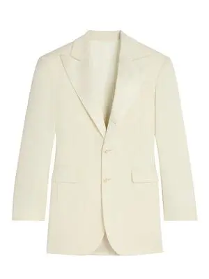 Celine Diagonal Wool Column Jacket - Multicolor