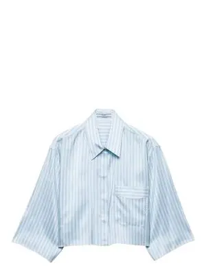 PRADA PRADA Striped Silk Shirt