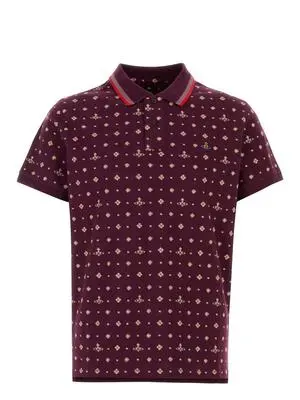 VIVIENNE WESTWOOD Embroidered Piquet Polo Shirt - Multicolor