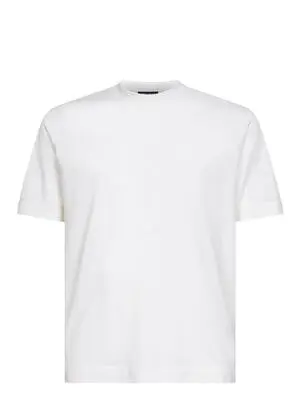 Zegna Zegna Men White Cotton And Silk Leggerissimo T-Shirt Multicolor