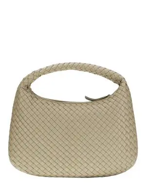 Bottega Veneta Padded Intrecciato Leather Shoulder Bag - Cream