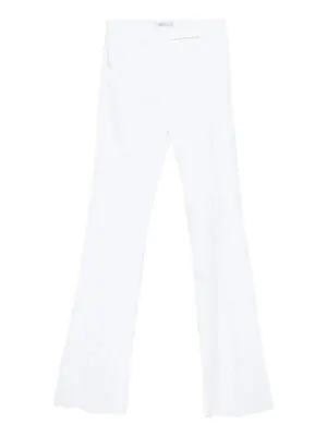 Max Mara MAX MARA Cotton Tailored Wide Leg Trousers Multicolor